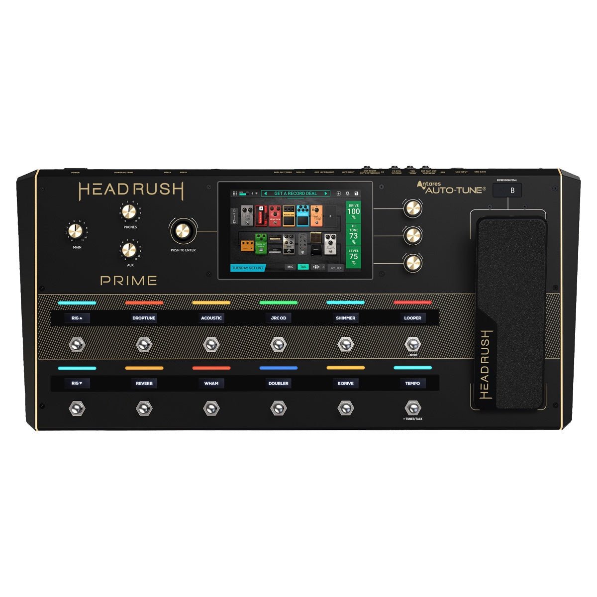 HeadRush Prime Guitar Multi-effect/Amp Modeler/Vocal Processor Unit ...