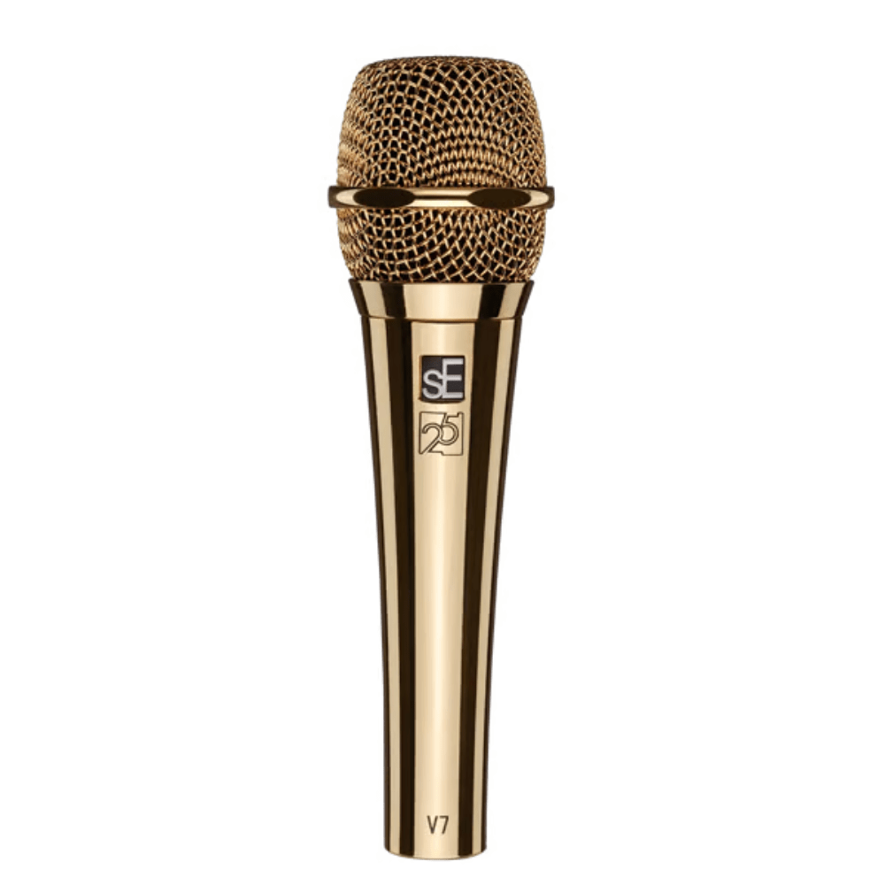 sE Electronics V7 Gold Dynamic Supercardioid Handheld Vocal Microphone ...