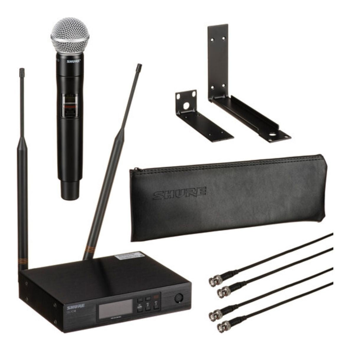 Shure QLXD24/SM58 Digital Wireless Handheld Microphone System with SM5 ...